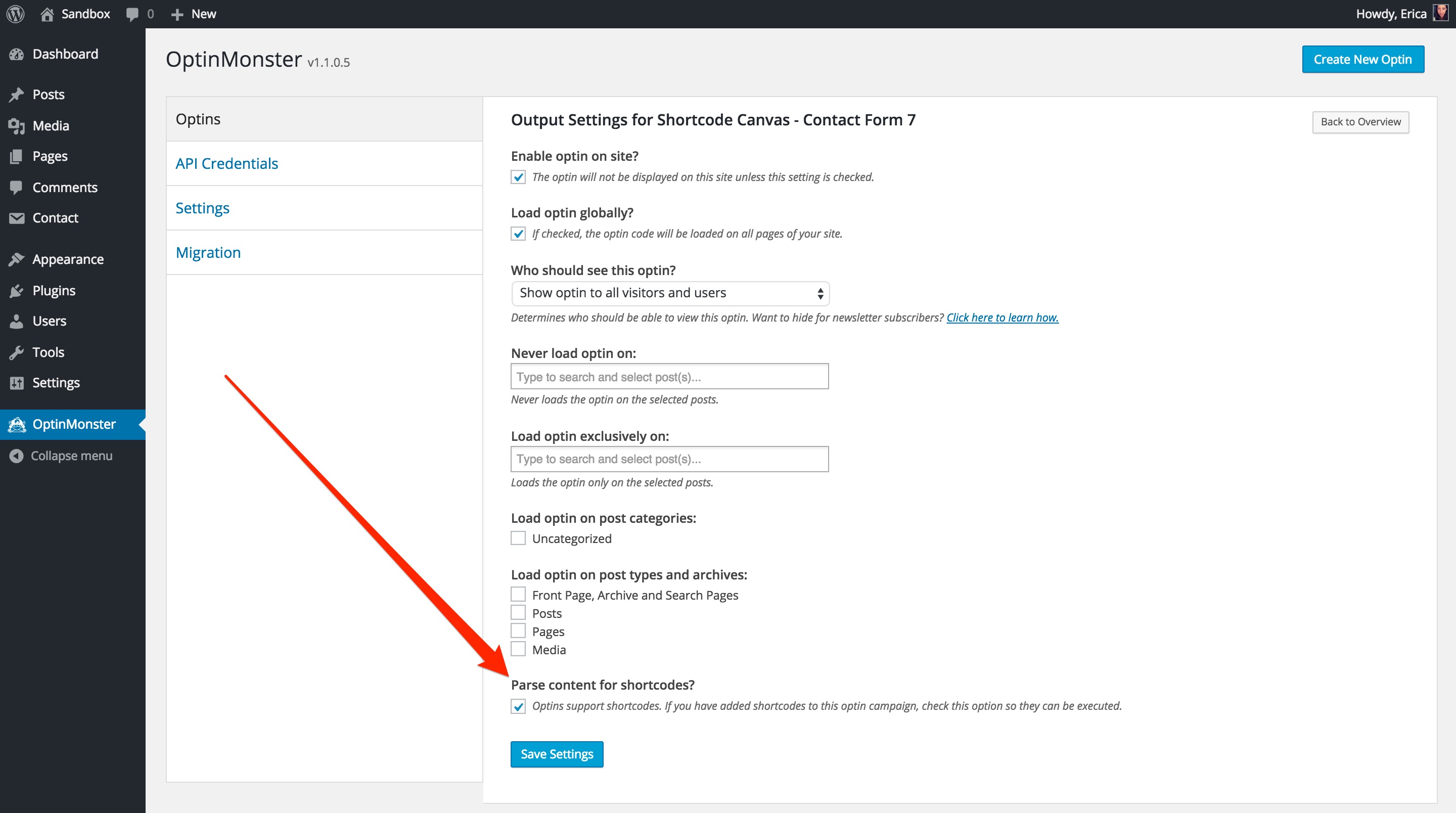 How to Use WordPress Shortcodes with OptinMonster