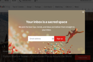 Exit Intent Popup Examples - OptinMonster Gallery