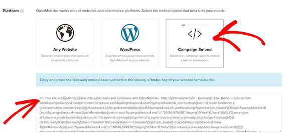 How to Embed Your Campaigns On Your Site