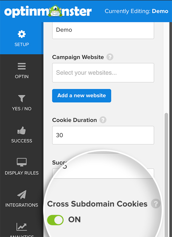 How to Make OptinMonster Cookies Persist Across Subdomains