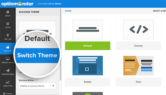 How to Switch the Theme Template