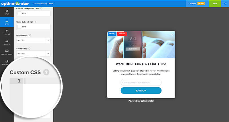 How To Use Optinmonsters Custom Css Tool