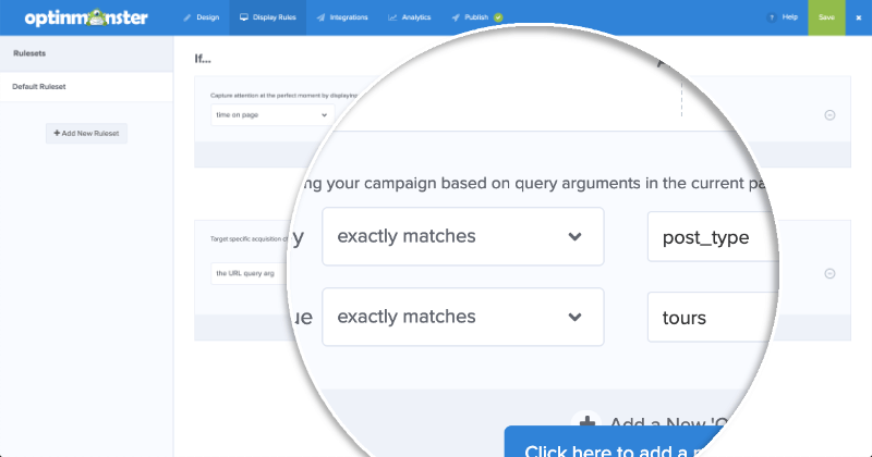 How to Target Campaigns to URLs with Query Arguments